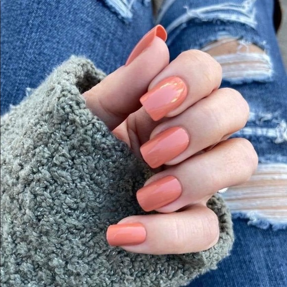 Red Aspen | Makeup | Red Aspen Burnt Sienna Medium Orange Fake Nail ...